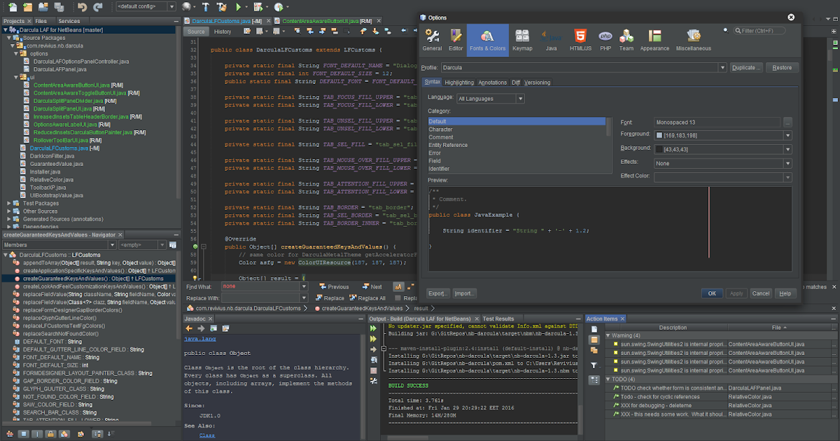 Java Netbeans: Características de Java Netbeans