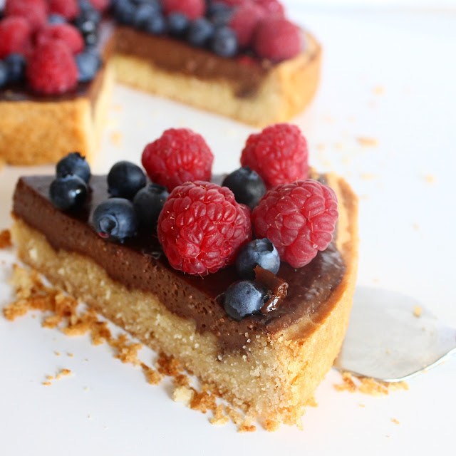BabyB's diary : Tarte au chocolat & fruits rouges