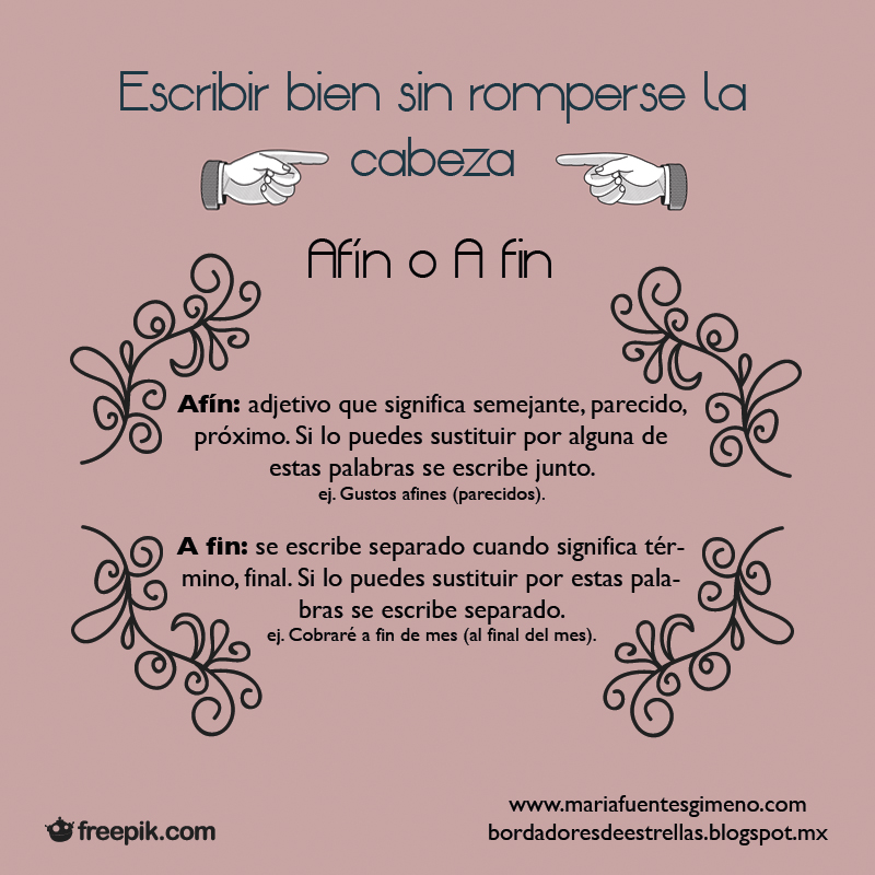 Bordadores de estrellas: Afín o a fin