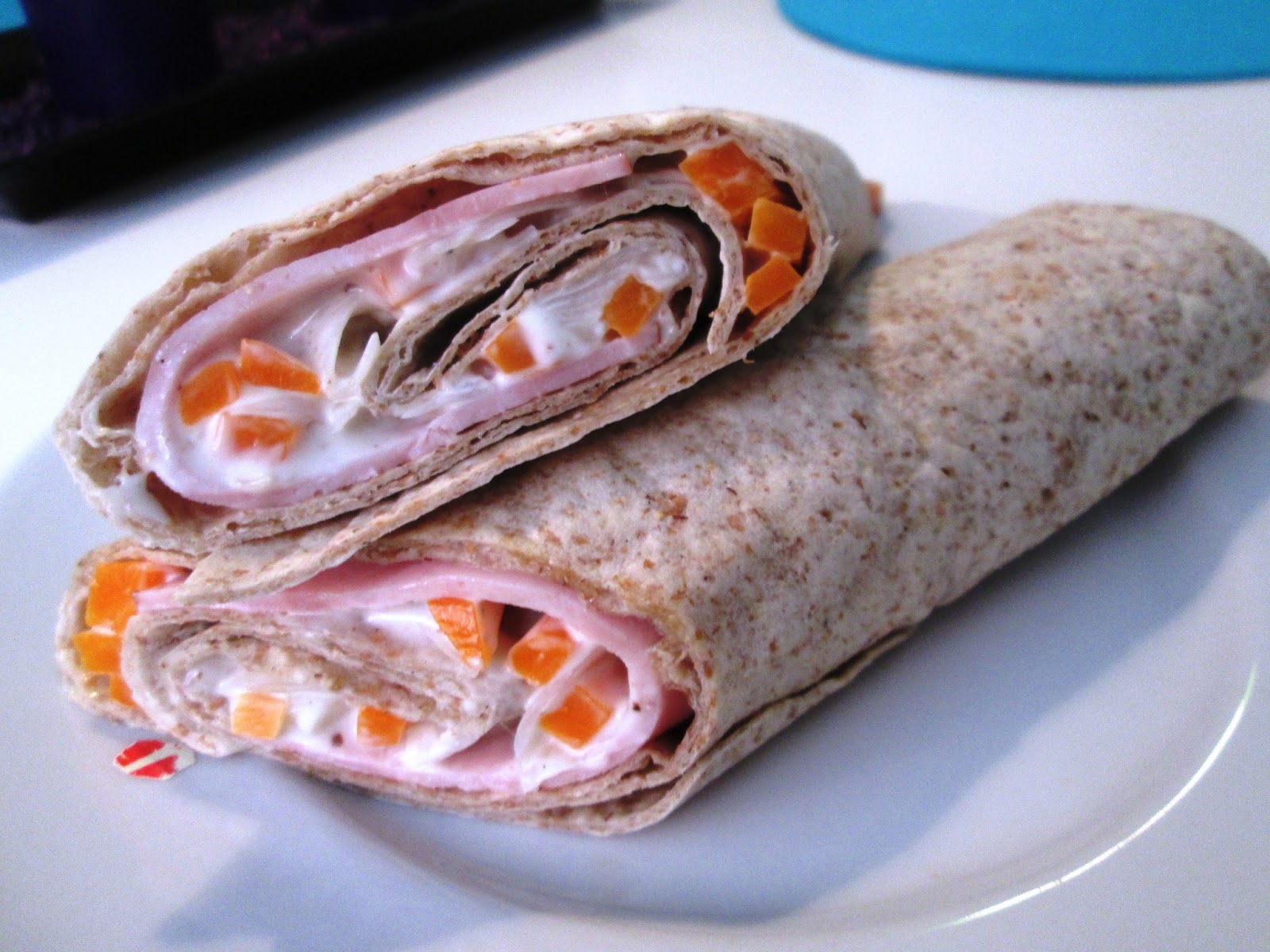 Gravid mor: Wrap med skinke