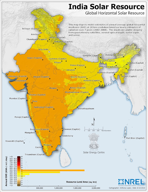 Indian solar resources map - THE ELECTRICAL INDIA