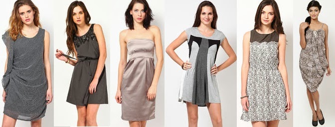 Trendy Divas Stylize Elegantly....: Grey Dresses for women: taking ...