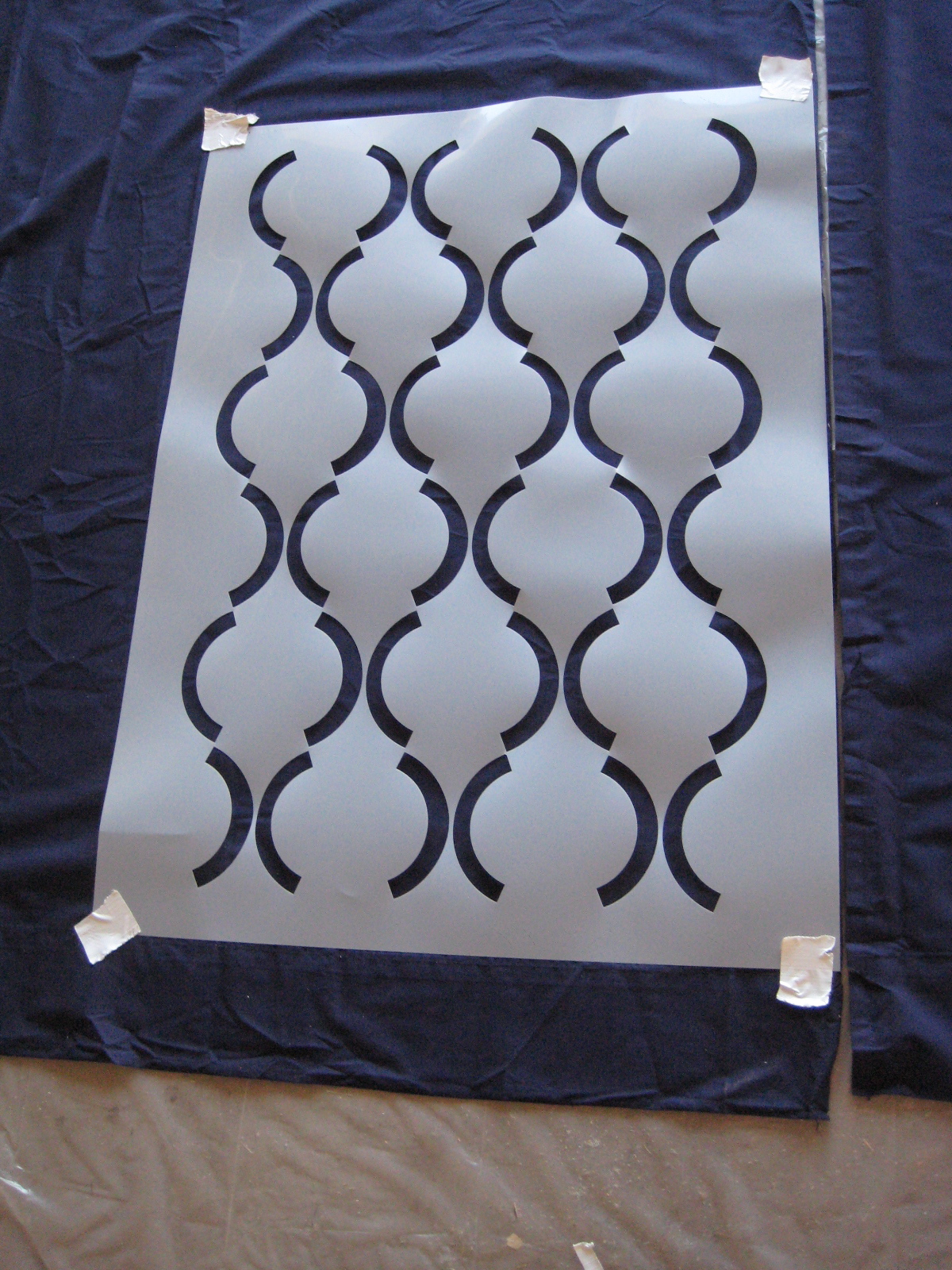 Adventures In Creating: DIY Super Cheap Metallic Pattern Curtains