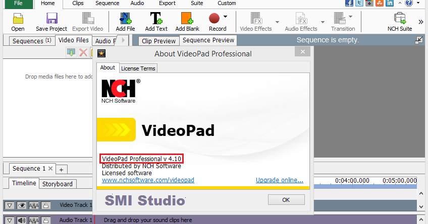 SMI STUDIO YOUTUBE: NCH VideoPad Video Editor
