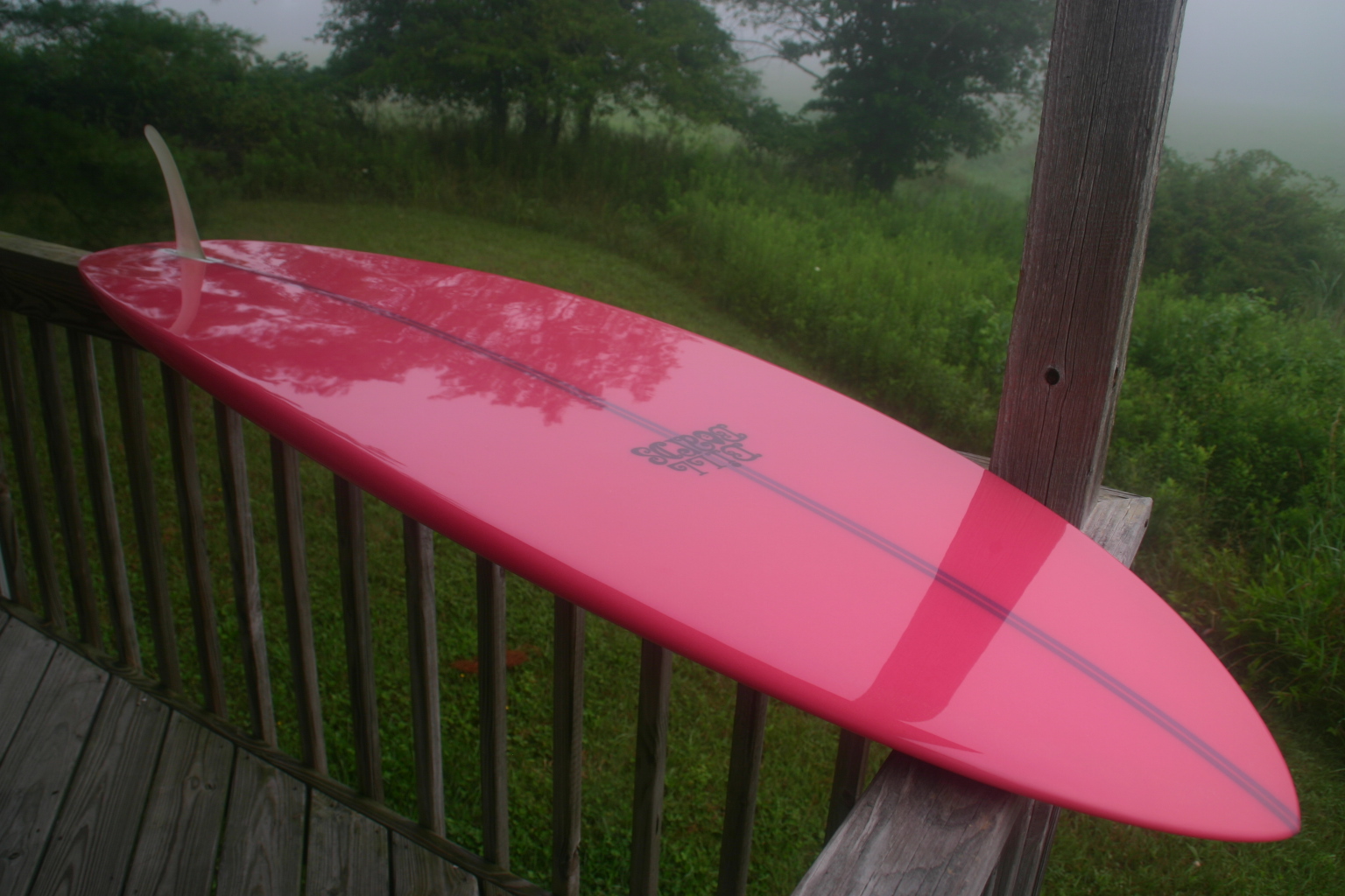 billboards surfboards: pink peace