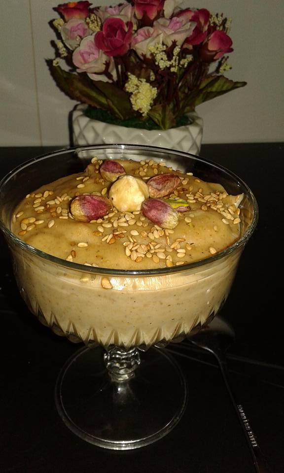 Recette de assidet jiljlen ( assida aux sésames)