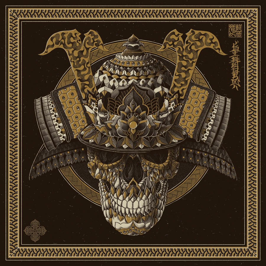 INSIDE THE ROCK POSTER FRAME BLOG: BioWorkZ Samurai Skull Print