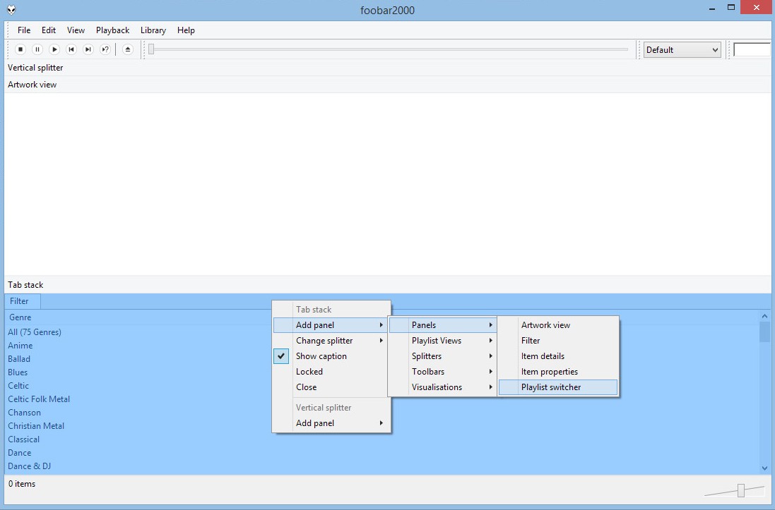 Редактирование интерфейса Columns UI в Foobar2000 — Это какая-то магия