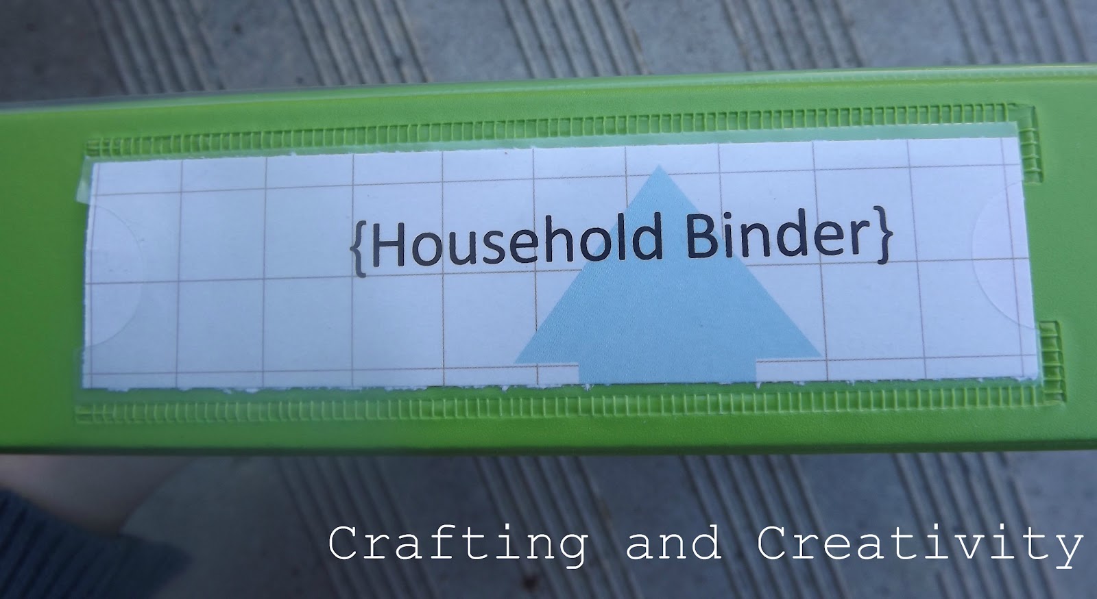 Crafting and Creativity: organize me #10- Household Binder