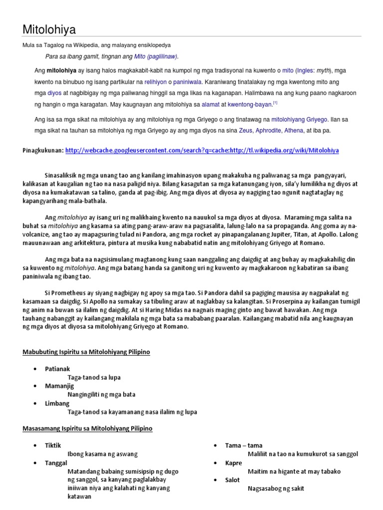 mitolohiya sa pilipinas - philippin news collections