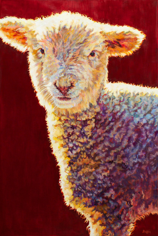 Abstract Sheep Painting