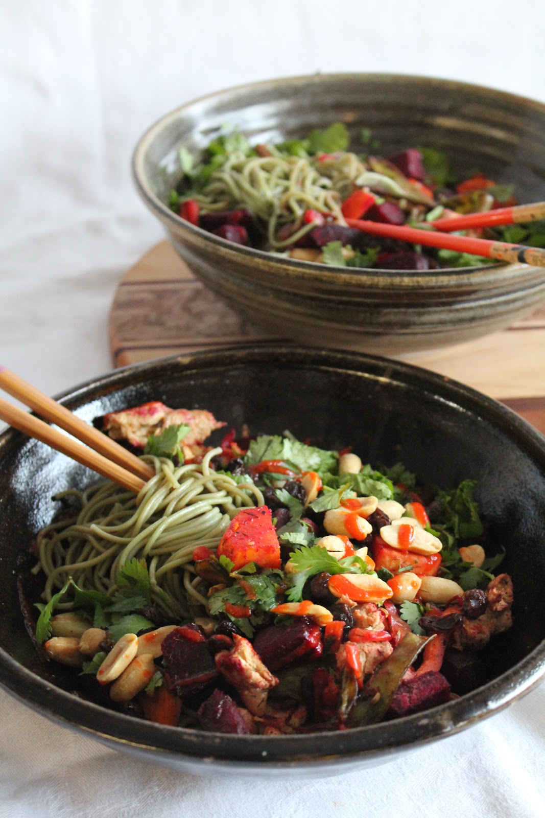 This Rawsome Vegan Life: green tea soba noodles with roasted vegetables ...