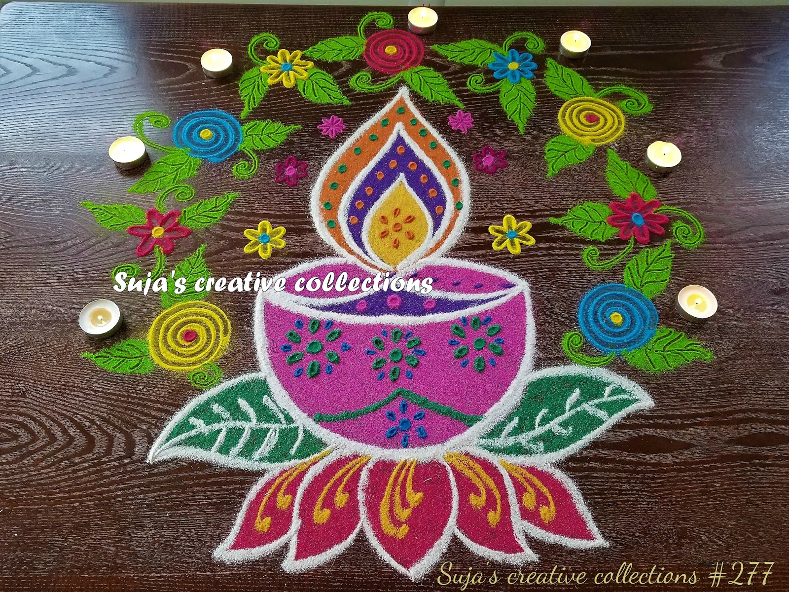 Suja's Creative Collections: Diwali Rangoli Designs