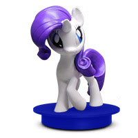 My Little Pony Consessions Drink Toppers Rarity Figure by Cinema Scene ...