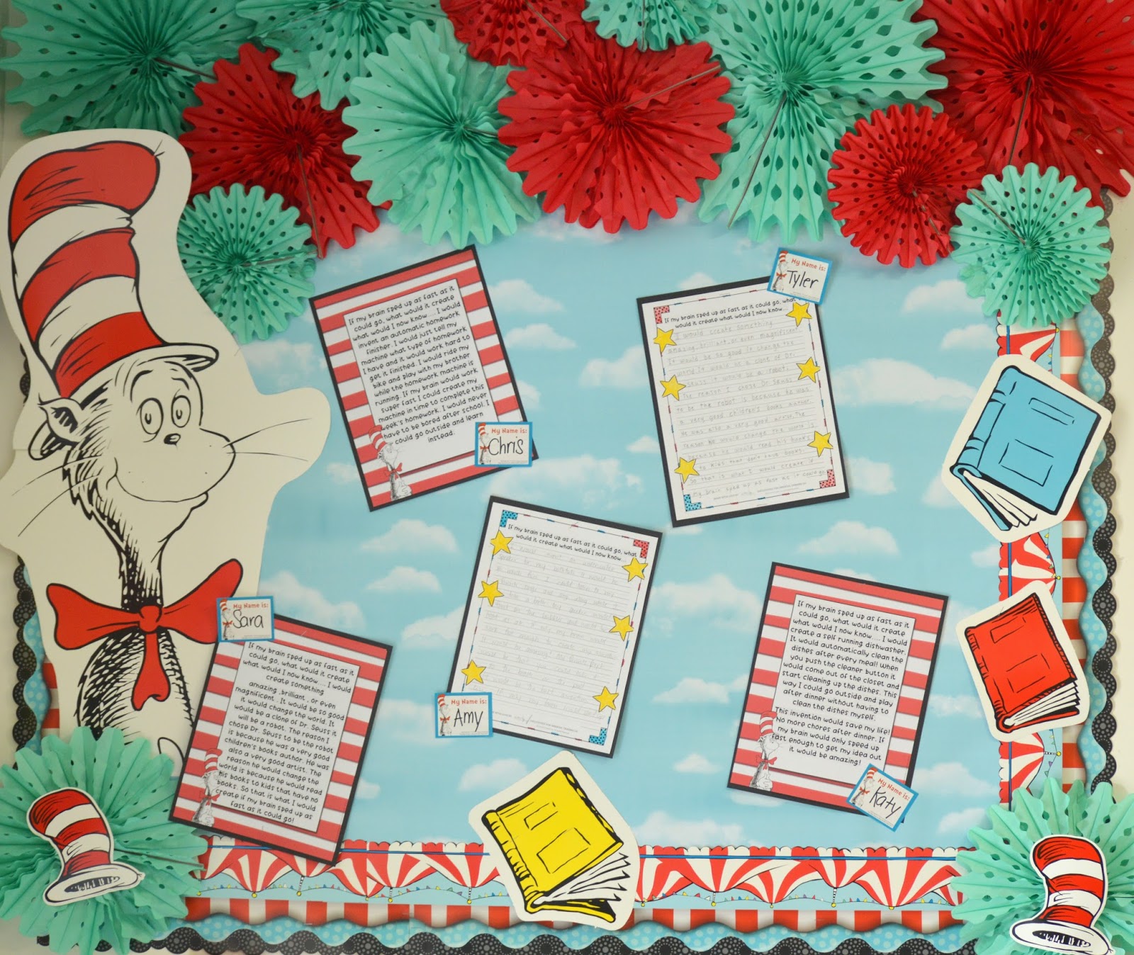 Dr. Seuss Bulletin Board inspiration - Simply Sprout
