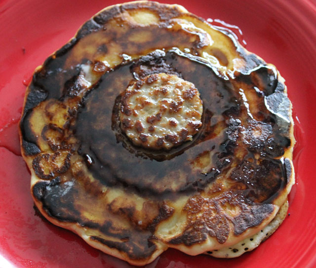 Odd But Tasty: Top Hat Pancakes With Scrambled Eggs Recipe