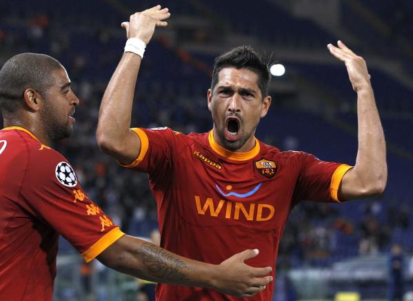 As Roma Player With Adriano |best soccer wallpapers|fc wallpapers ...