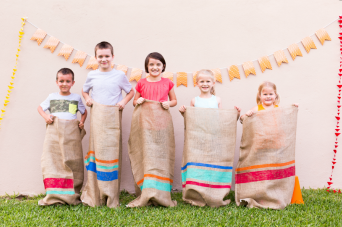 Potato-Sack Race Game for Kids