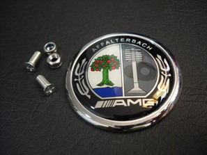 Car Trunk Emblem Badge For Mercedes benz AMG Tree Aolly Chrome 62mm ...