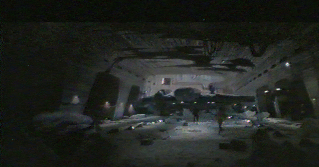 Millennium Falcon in the Hoth hangar