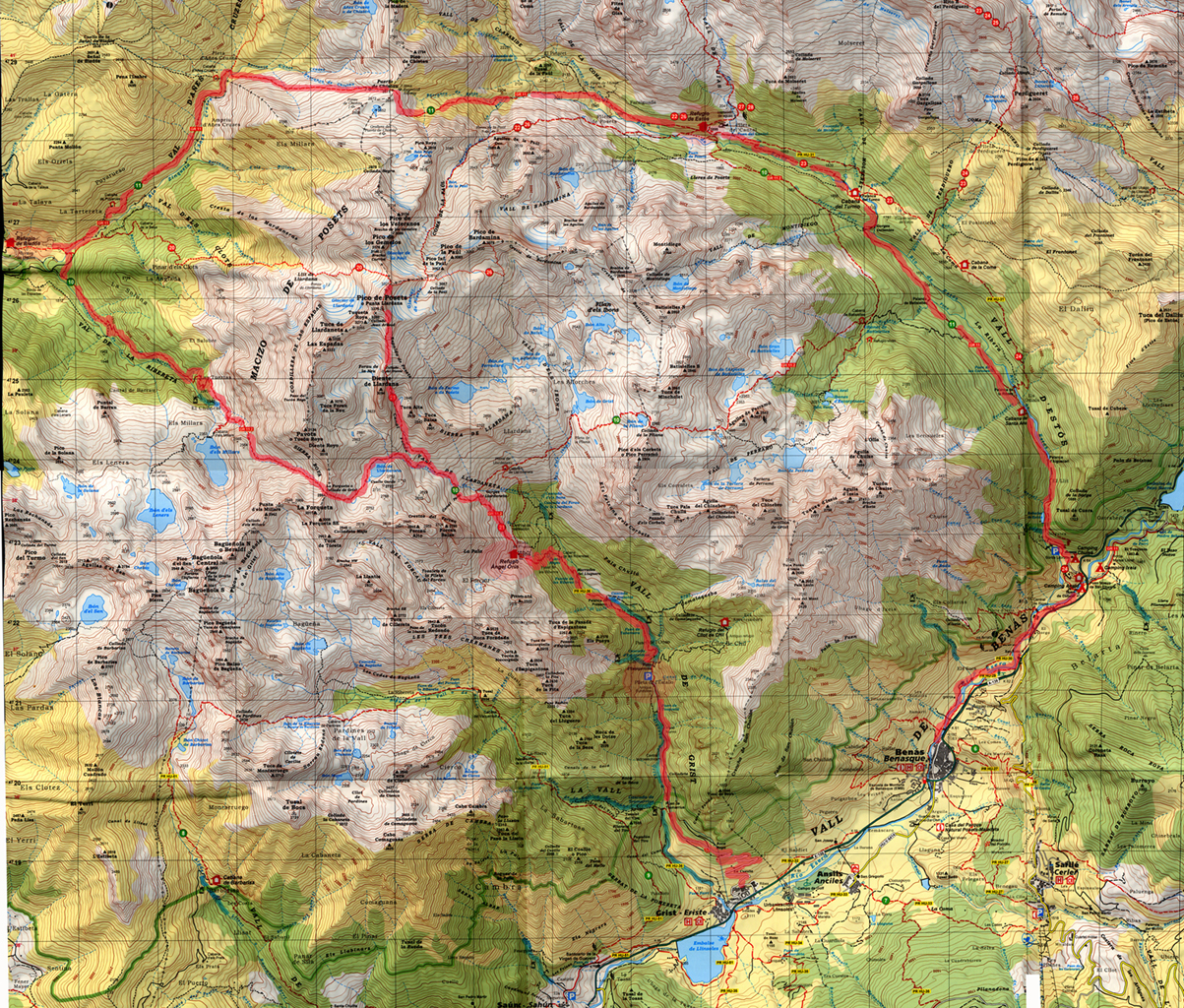 Cartógrafo: Ascensión al Posets (3.375 mts.) desde el refugio Ángel Orús