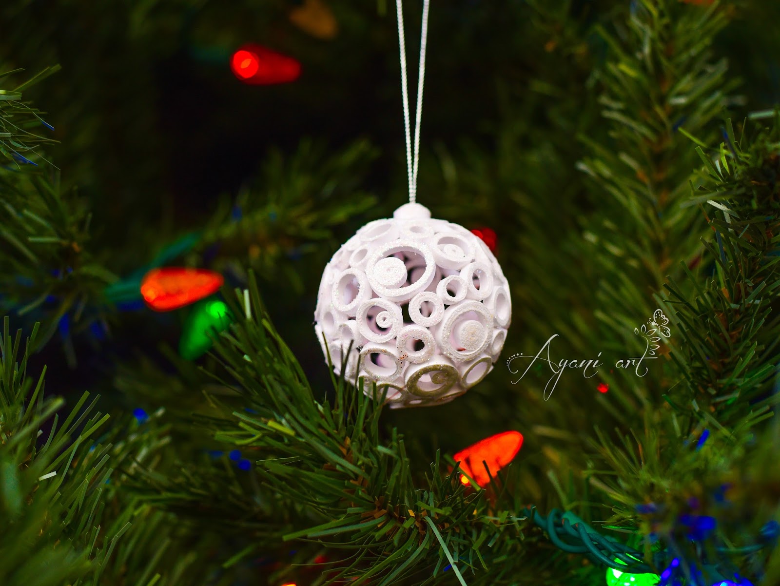 Ayani art: Quilling Christmas Ball Ornaments