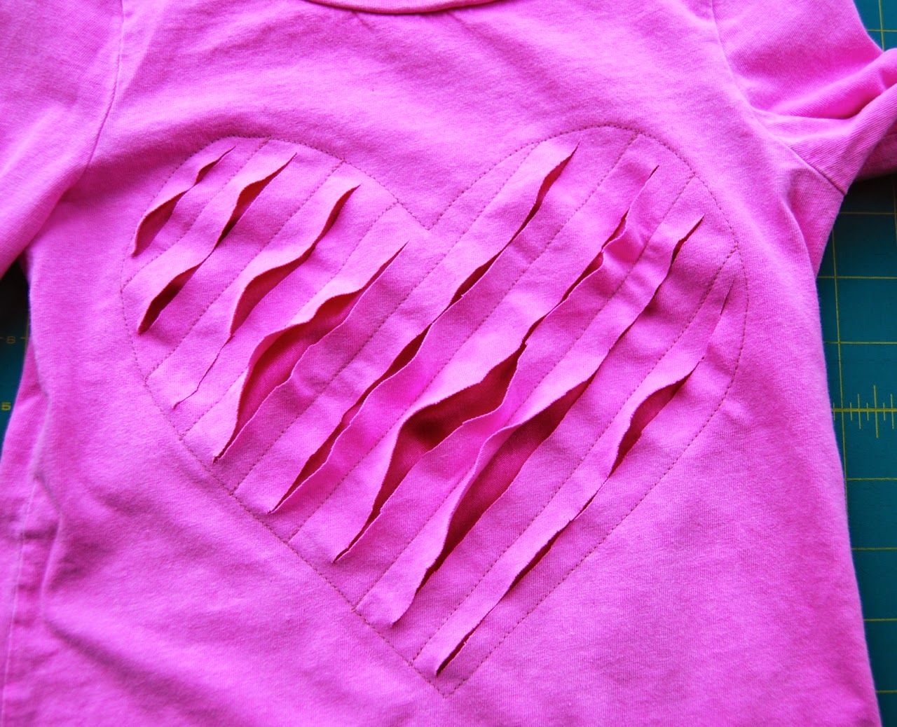 Roonie Ranching: Shredded Heart T-shirt -- Sewing Tutorial