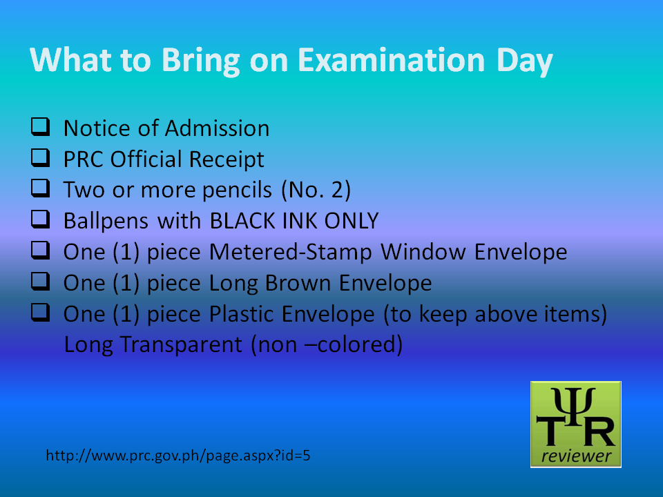Philippine Psychometricians Licensure Exam Reviewer : What to wear and ...