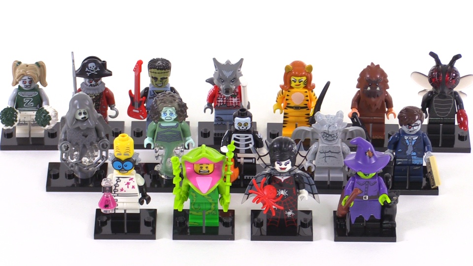 LEGO Series 14 minifigures - ALL 16 monsters up close!