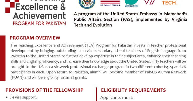 Gilgit-Baltistan Career Forum: Teaching Excellence and Achievement (TEA ...