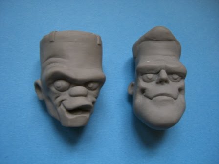 Toon Sculptor: frankenstein heads part two!