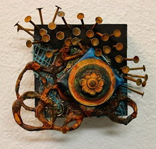 CAROL NELSON FINE ART BLOG: Mixed Media Mini Wall Sculpture "C5" by ...