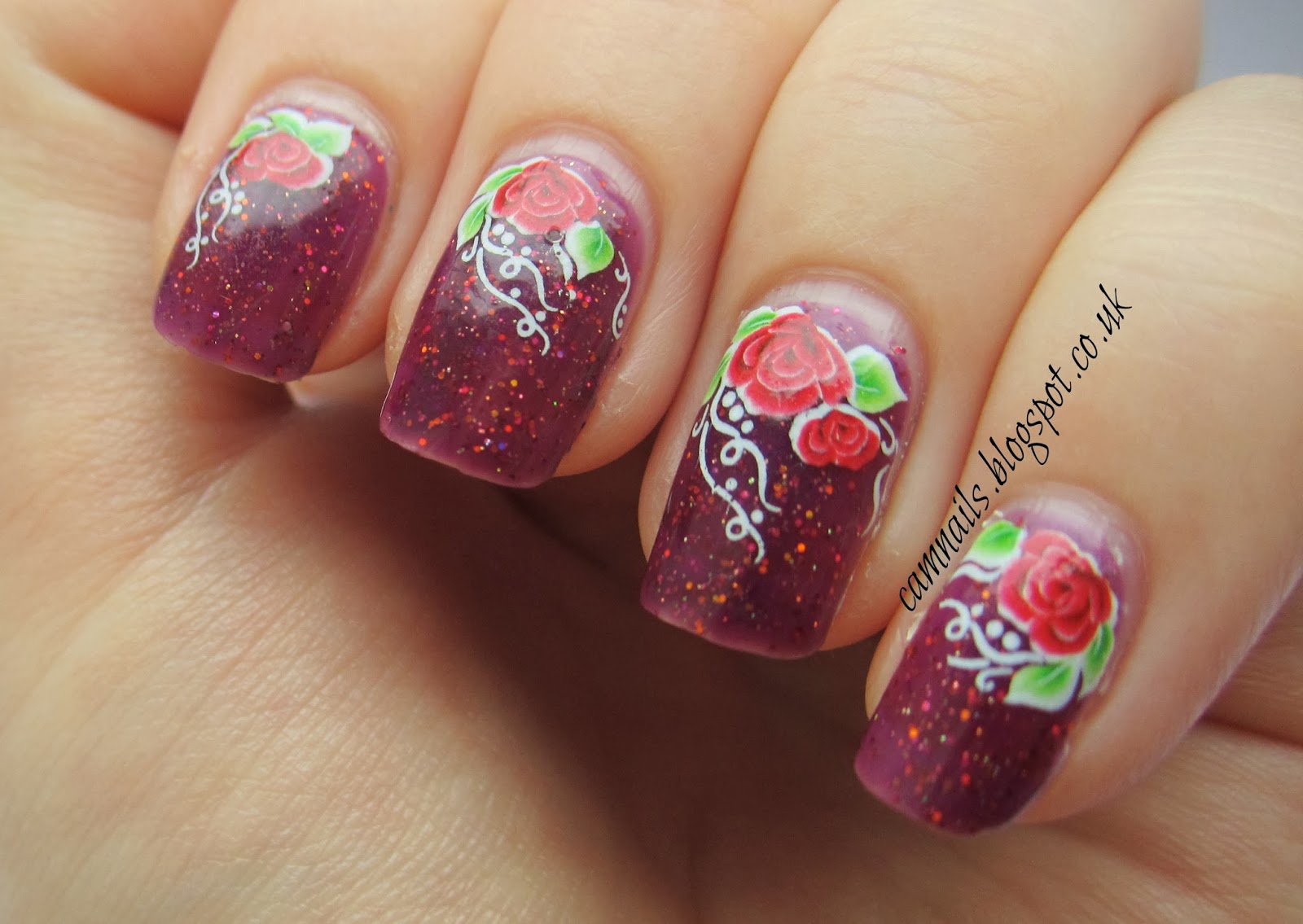 Cambridge Nails: Crows Toes Tiki Torch Swatch and Nail Art