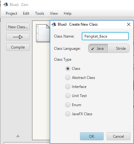 Java Script: Membuat Coding Pangkat Baca Dengan Perulangan Menggunakan BlueJ