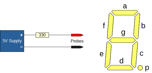 Drive the multiplexed 4 digit 7-segment display · One Transistor