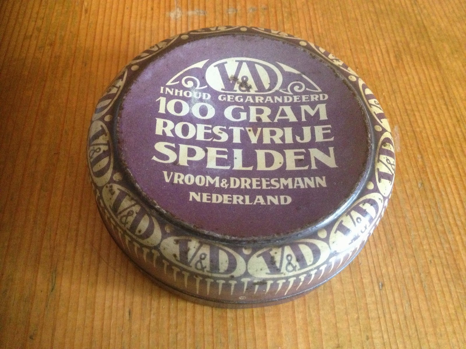 Stecknadeldose - Stahlstecknadeln: VROOM & DREESMANN prima stalen Spelden