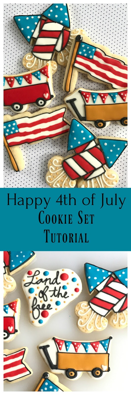 4th of July Cookie Set Tutorial | Sweet Jenny Belle - easy sugar cookie ...