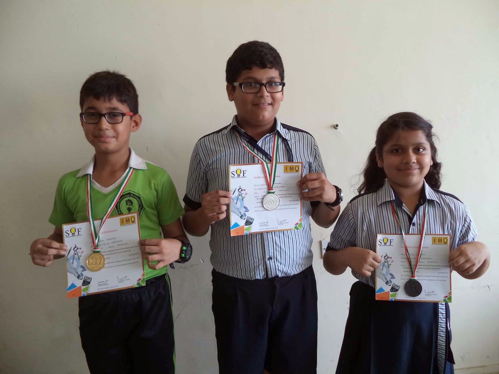 The Rustomjee Cambridge Diaries: Winners list of Math Olympiad