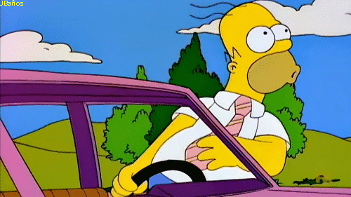 Simpson gif: Debe ser el primero del me - Homero Simpson