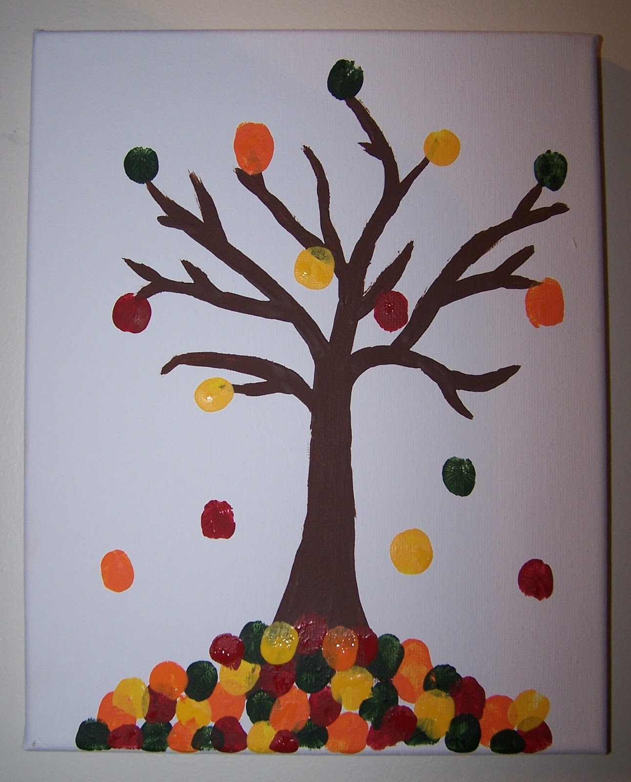 Finger Paint Tree Art at Michelle Burgess blog