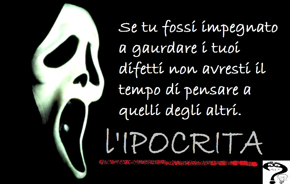 UN TRATTO DELL'IPOCRISIA