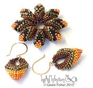 gwenbeads: New Tutorial - Victory Pod Earrings Beaded with Cellini ...