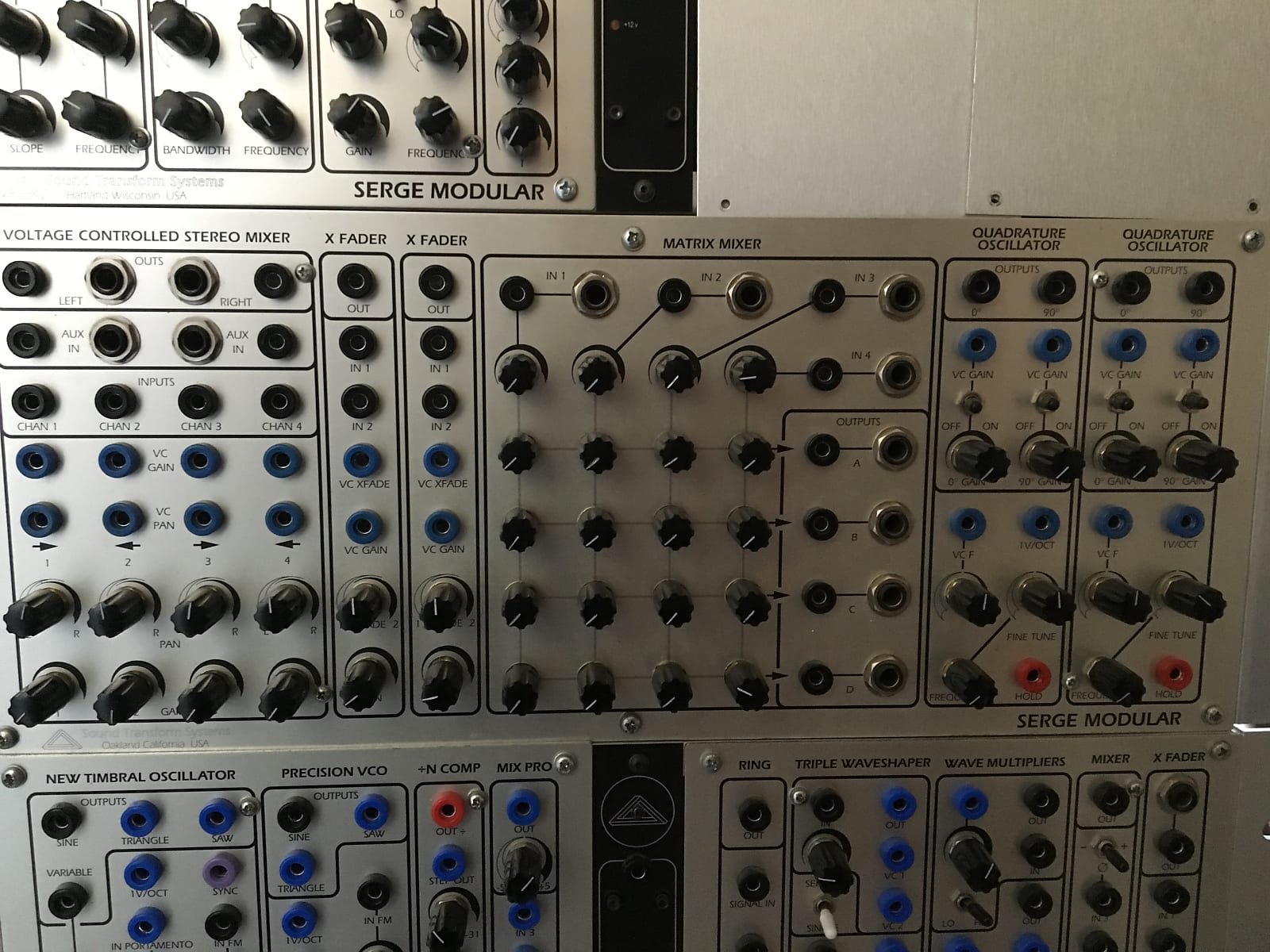 MATRIXSYNTH: Serge STS Panels Modular 1988-2004