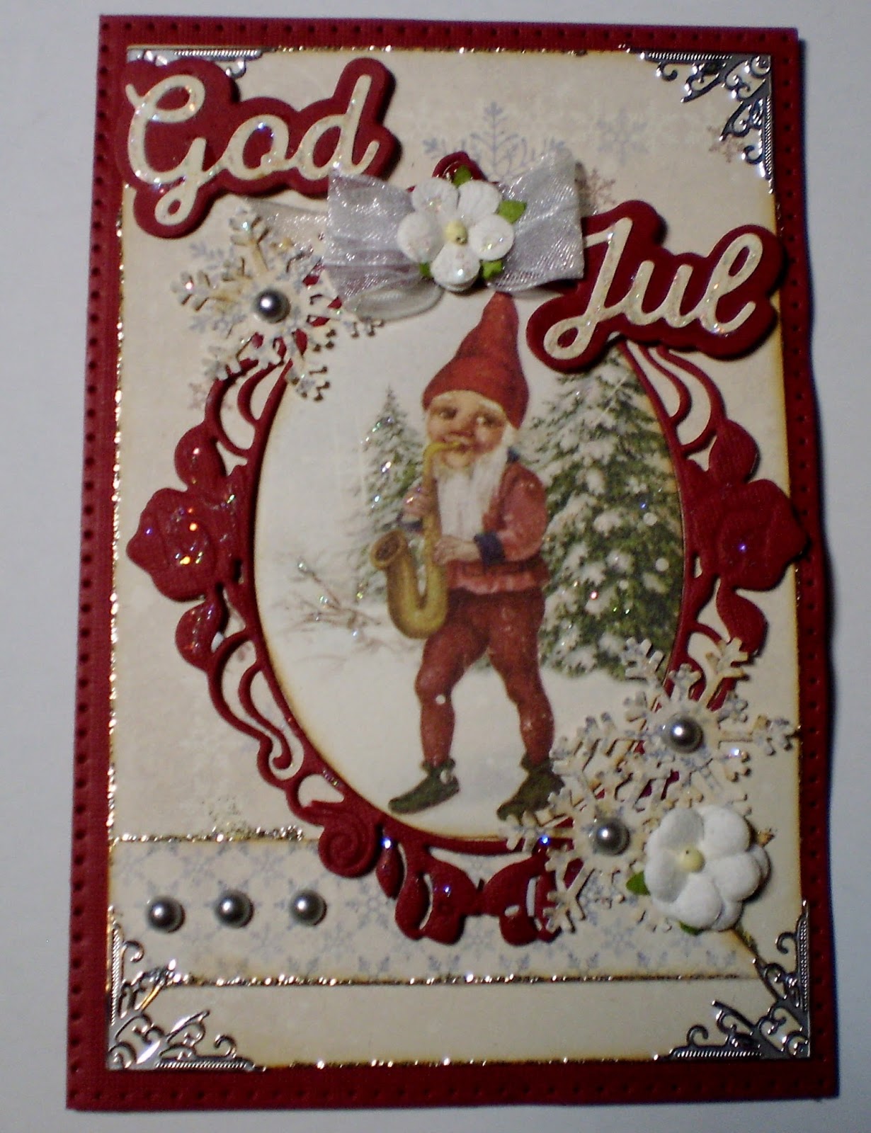 Julekort - Scrappehjertet