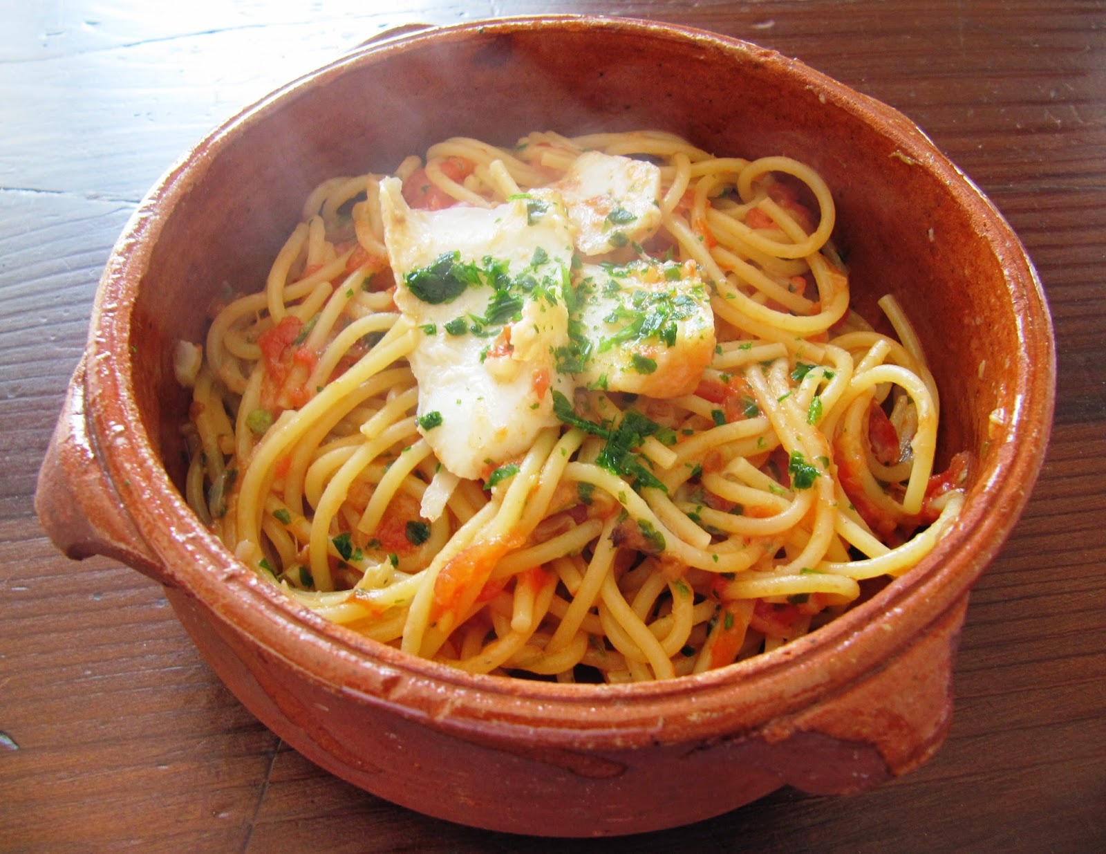 il gusto e il giusto : Spaghetti "risottati" con sugo di baccalà alla ...