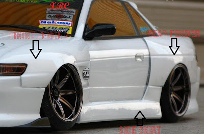 XRC HOBBY BLOG MALAYSIA: URAS AERO NISSAN SILVIA S13 AERO KIT/BODY KIT