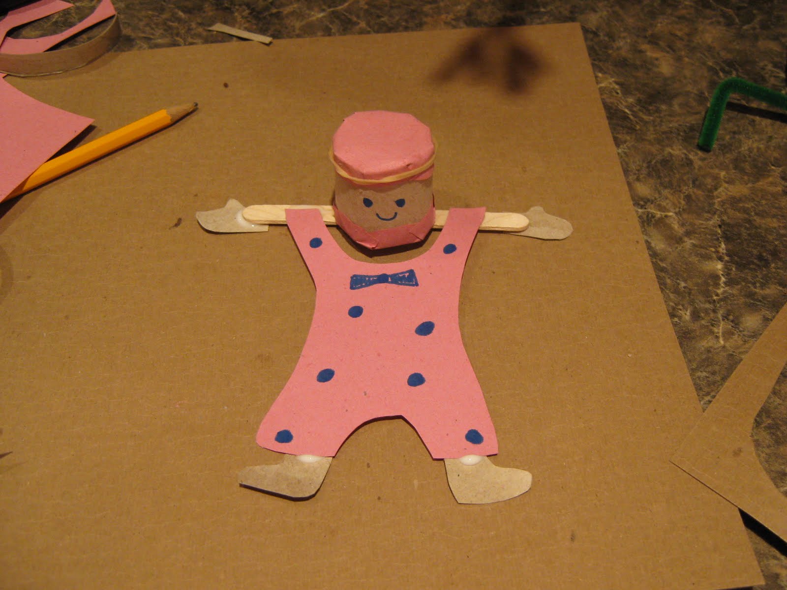 Almost Unschoolers: Flippy Acrobat Toy Craft for Sandy's Circus