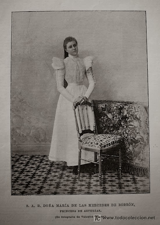 Maria's Royal Collection: Maria de las Mercedes, Princess of Asturias ...