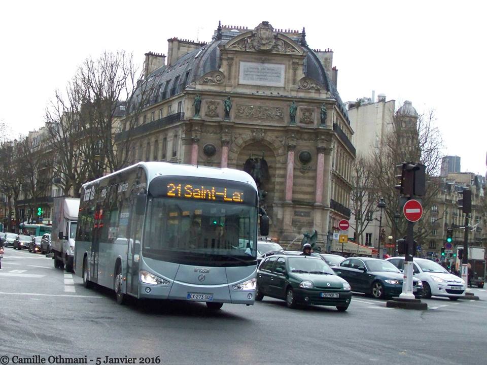 La ligne 21 fait partie des lignes test de la RATP (Régie Autonome des ...