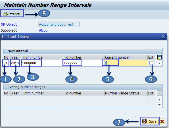 SAP FICO Central: Define Document Number Ranges in SAP